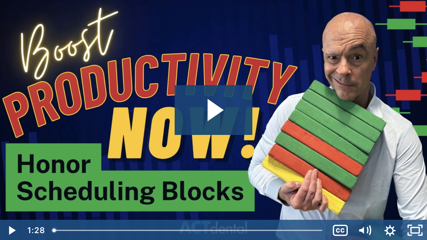 Boost Productivity NOW! Honor Scheduling Blocks